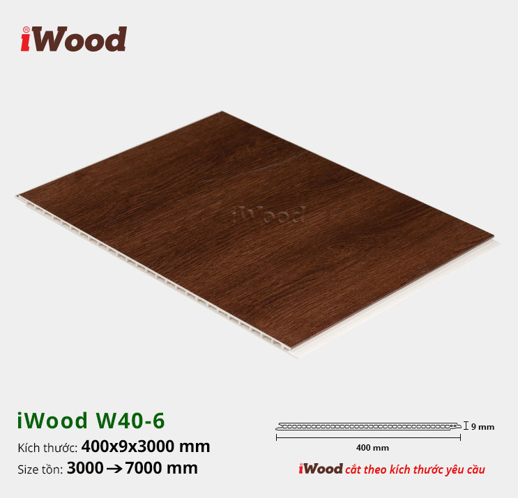 TẤM ỐP NANO IWOOD W40-6